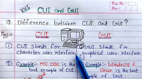 difference between gui and cui cui vs gui in hindi youtube