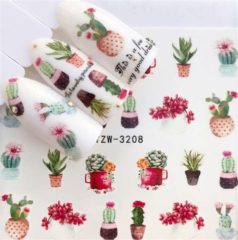 Nail Art Water Decals Stickers Transfers Spring Summer Beach Etsy