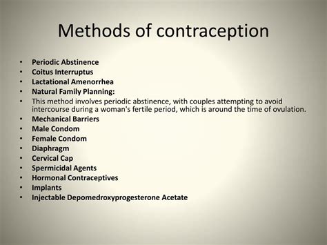 Ppt Contraception Powerpoint Presentation Free Download Id 6555184