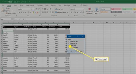 how to remove blank rows in excel