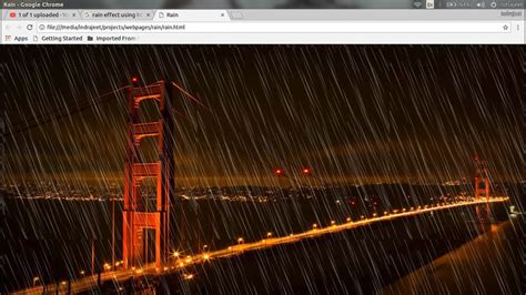 rain and lightning effect html css 2018 youtube
