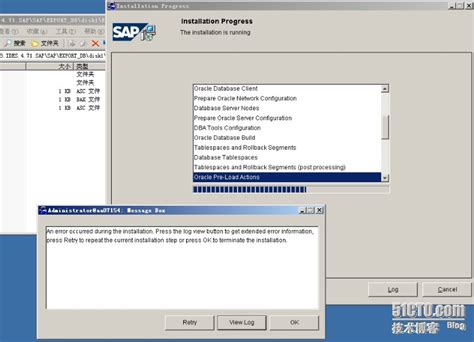 sap r3 安装出错 fjs 00012 error when executing script 三默网