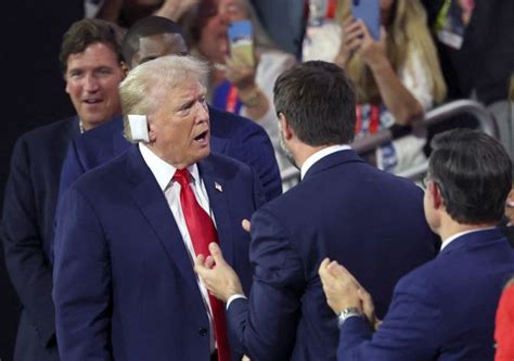 Trump Appears With Bandaged Ear At Republican Convention