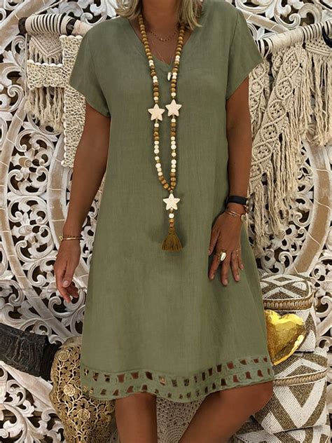 Noracora Sundress 1 Casual Dresses Daytime A Line V Neck Casual Short