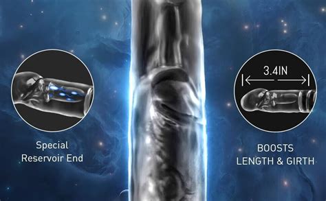 Vibrating Penis Extender Sleeve Enhancer Enlarger Girth Cockring Sex
