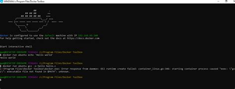 docker for windows vs docker ubuntu bash pacificvsera