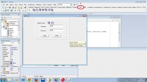 teknik informatika cara membuat form login dengan delphi 7