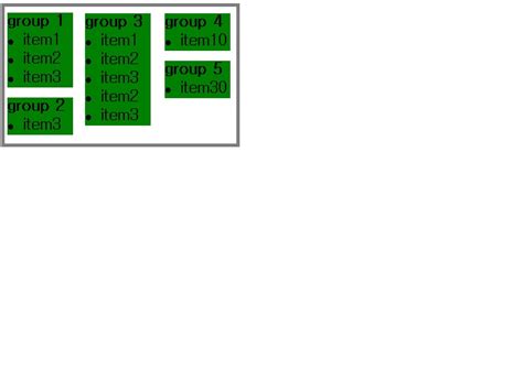 css how to float div in multiple columns without left