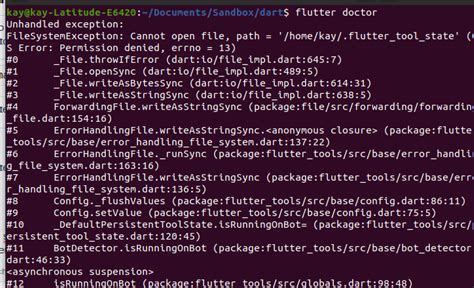 unhandled exception filesystemexception cannot open file path