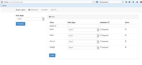 github brainlabs ci gen codeigniter 2 2 5 crud code generator with