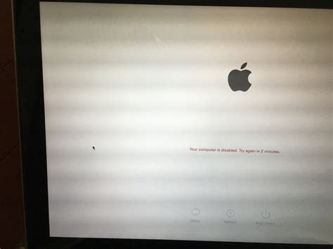 your computer is disabled try again in x minutes problem macrumors