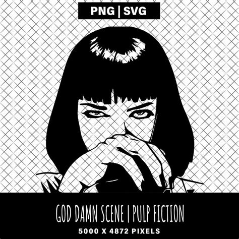 2 Pulp Fiction Svg Files 2 Pulp Fiction Png Files Pop Etsy Pulp