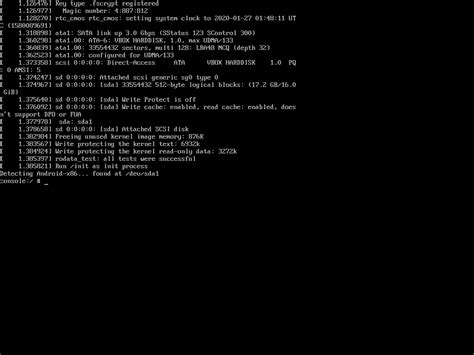 virtualbox安装android x86 9 0 rc1 卡死在detecting android x86 found at dev