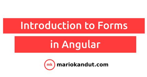 introduction to forms in angular