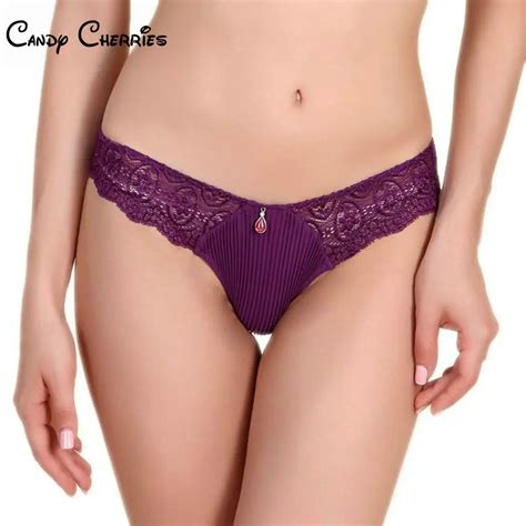 Women Sexy Lace Panties Womens Low Waist Cotton Breifs Lingerie Female