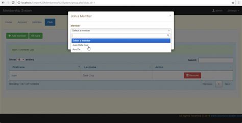 simple membership system using php and ajax free source code free