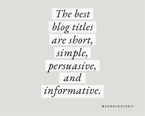 How To Create Catchy Blog Post Titles To Get More Clicks – Shootdotedit