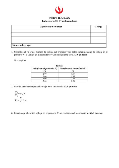 Reporte De Laboratorio 12 De Física Ii A Distancia FÍsica Ii Ma462