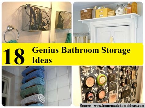 18 Genius Bathroom Storage Ideas Home And Life Tips