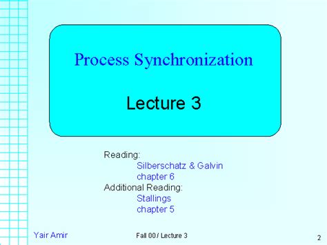 process synchronization