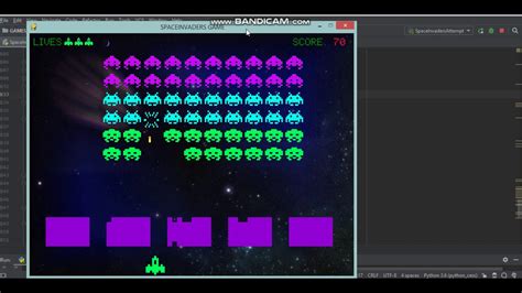 pygame challenge space invaders game code overview youtube