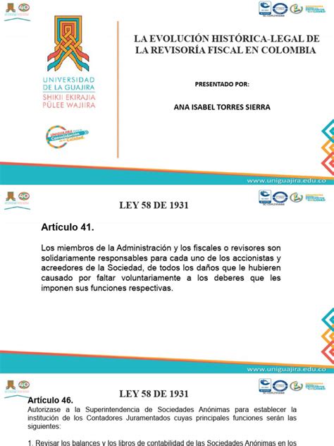 Evolución Historico Legal De La Revisoría Fiscal Descargar Gratis Pdf