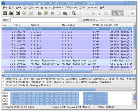 icmp packets in wireshark open source routing and network simulation