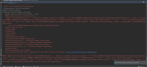 failed building wheel for pycocotools windows 10 conda