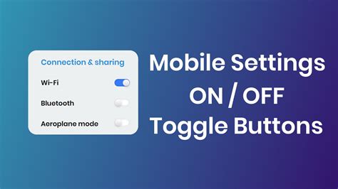 mobile setting ui design toggle buttons html css code4education