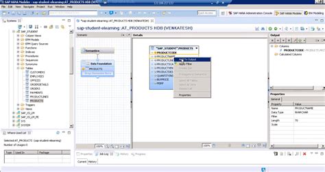 sap hana attribute view create attribute view in 9 easy