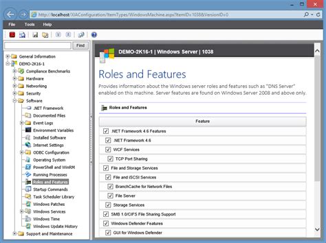 automatically document windows server roles and features