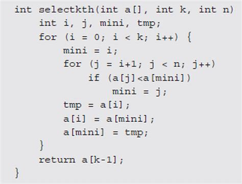 solved find the complexity of the function used to find the kth s