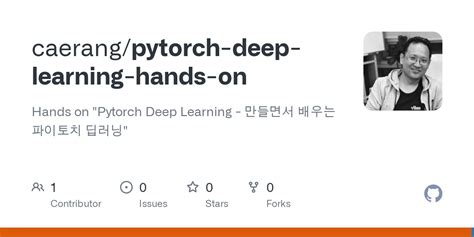 github caerang pytorch deep learning hands on hands on pytorch deep