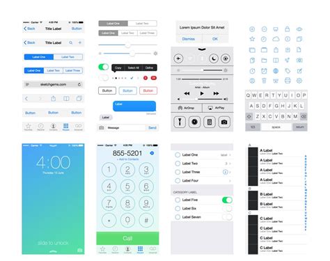 75 gui templates for android and ios css author