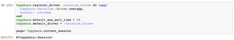 getting started using jupyter notebooks with selenium and ruby