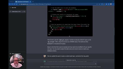 using chatgpt to write code jquery for wordpress example youtube