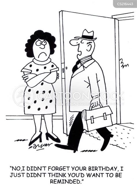 Forgetting Birthday Cartoons And Comics Funny Pictures From Cartoonstock