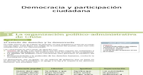 Democracia Y Participación Ciudadana Unidad 2 [pdf Document]