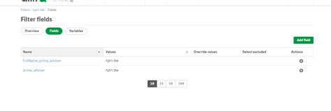 solved nprinting import from excel 2 fields in 1 filter qlik