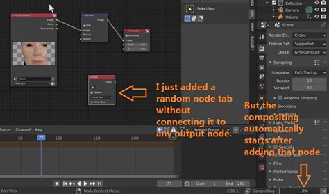 rendering how to immediately stop the automatic compositing after