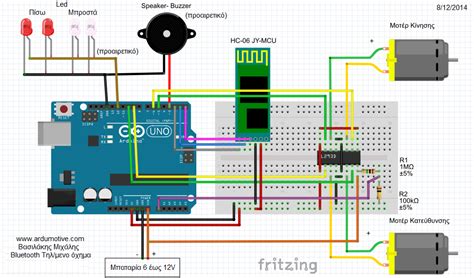 how to use the l293d motor driver ic ardumotive arduino greek