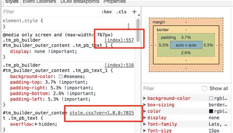wordpress how to find css element from inspect in the actual source