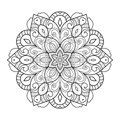 Premium Vector Mandala Design For Adult Coloring Page Decorative