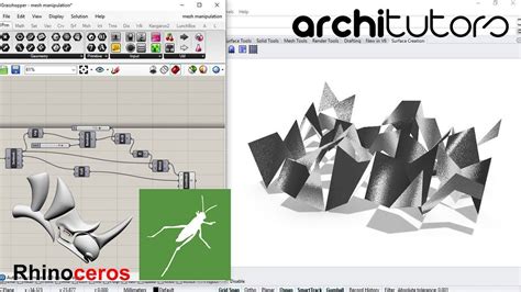 mesh manipulation in grasshopper in rhino architutors youtube