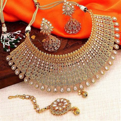 Buy Sukkhi Exclusive Gold Plated Wedding Jewellery Kundan Choker