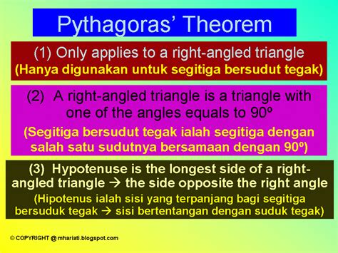 Tip Belajar Matematik Tips For Learning Mathematics Pythagoras Theorem