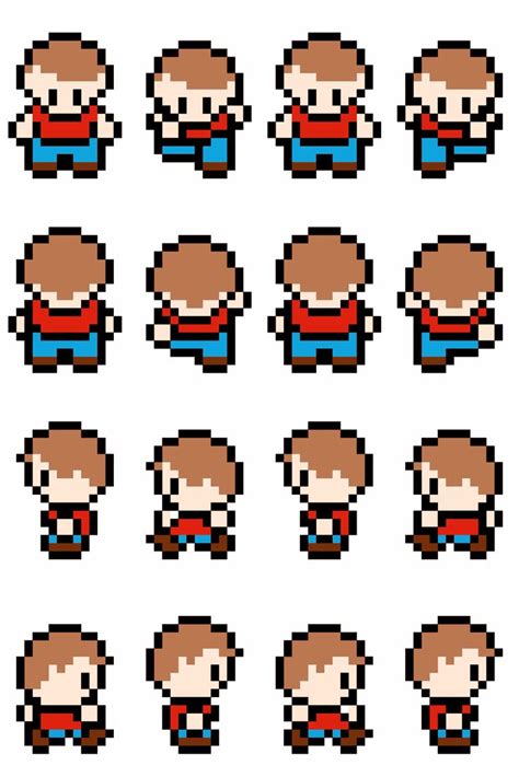 retro character sprite sheet by isaiah658 another sprite sheet that i