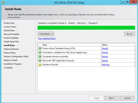 installing sql server on windows server 2016