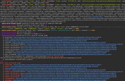 chrome headless fails with error could not find cri target · issue