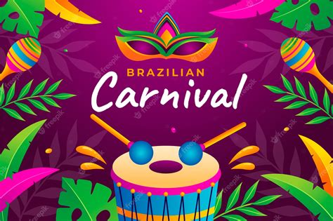 Premium Vector Gradient Brazilian Carnival Background